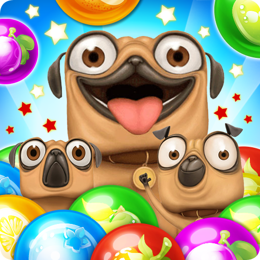 Pop the bubbles and save the dogs in each level Bubble Shooter Pug ...