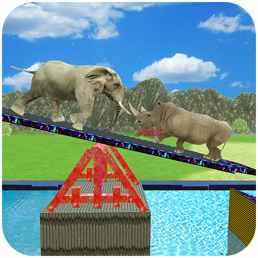 Zoo Animals SeeSaw Ramp Challenge